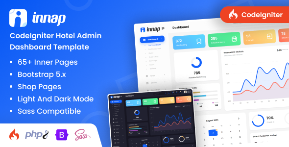 Innap - CodeIgniter Hotel Admin Dashboard Template
